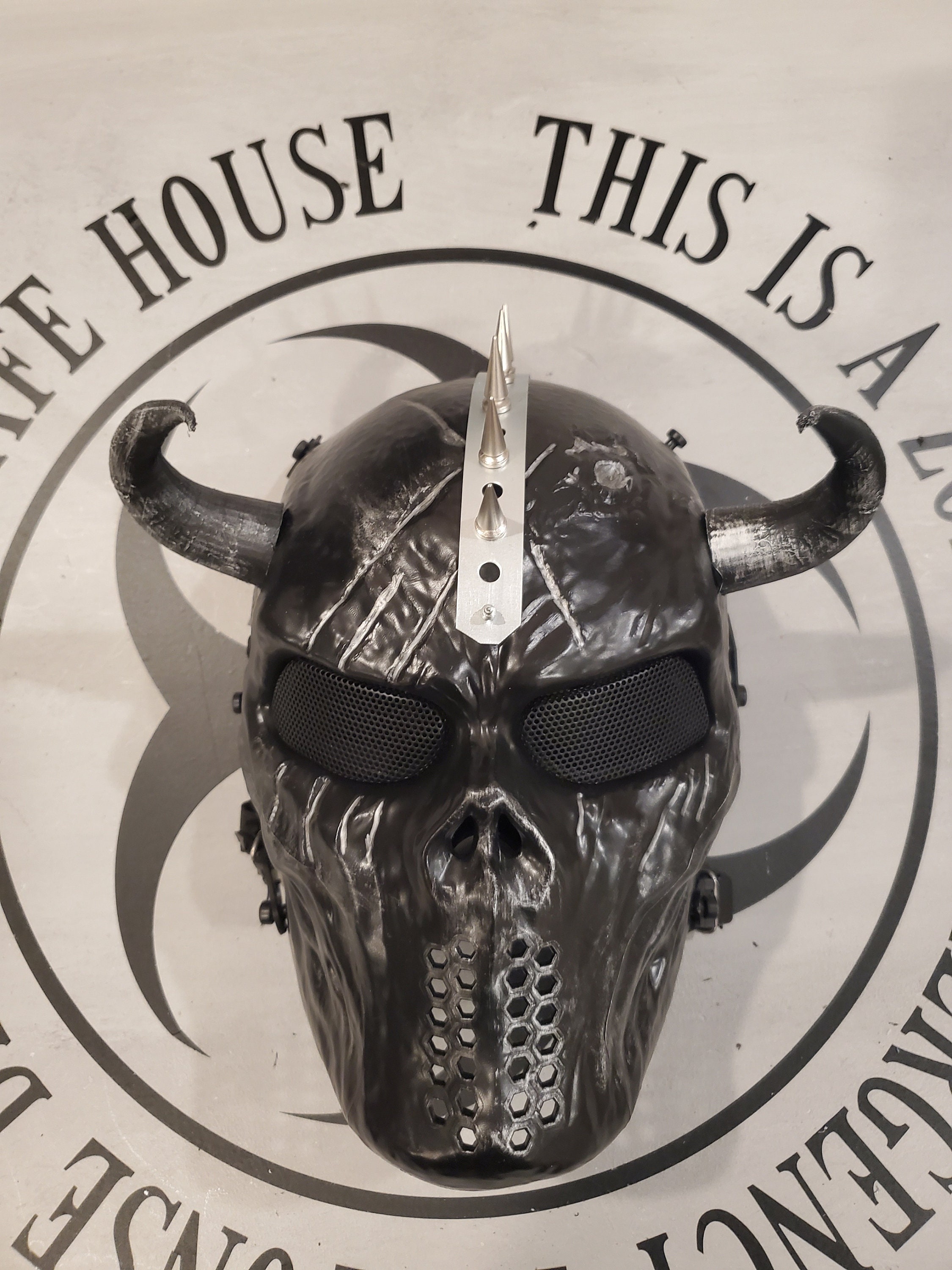 Spiked Horned Mask - Etsy