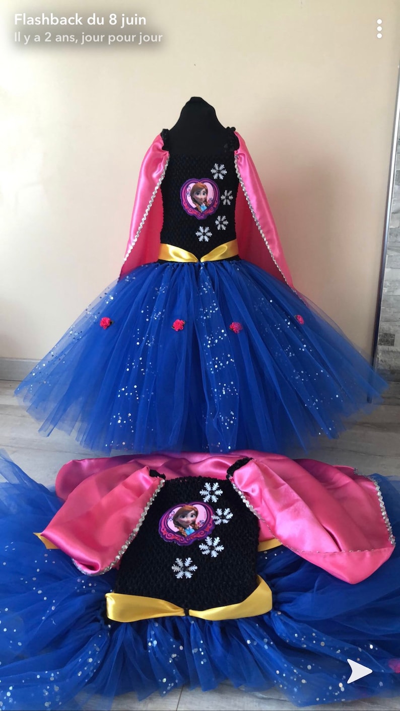 Anna Tutu Dress / Frozen Tutu Dress Anna - Etsy UK