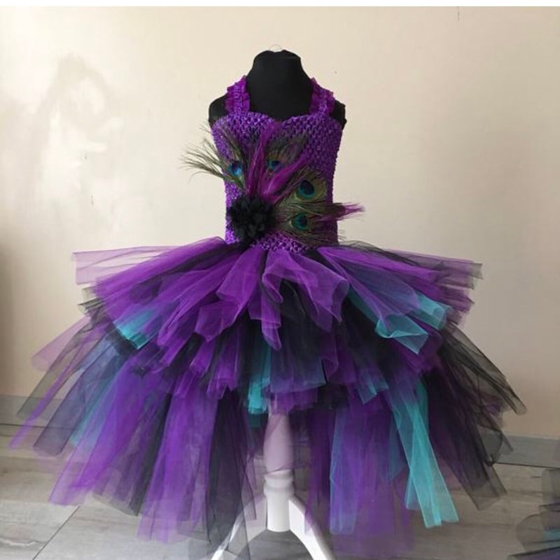 Girls Peacock Dress - Etsy