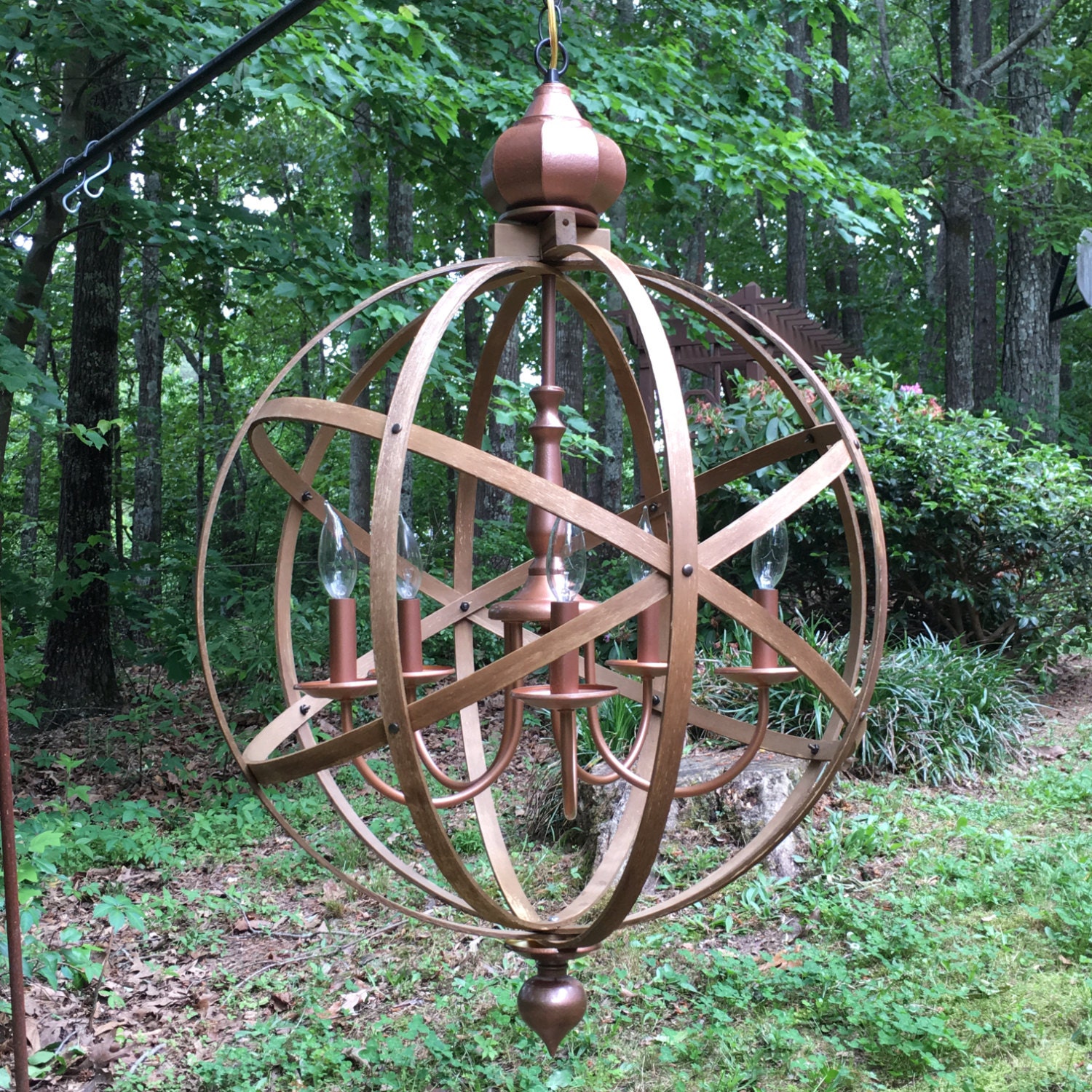 ORB CHANDELIER LIGHT 23 Atomic Light Fixture Industrial Lighting ...