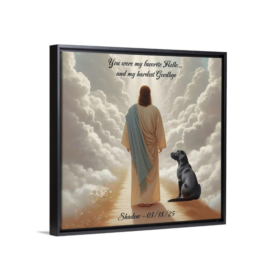 CUSTOM Labrador Retriever Memorial Wall Art, PERSONALIZED Dog Picture ...