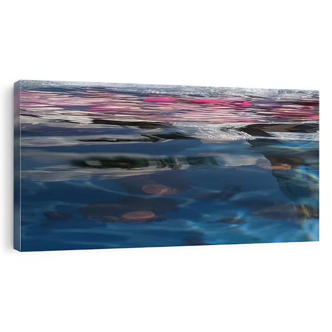 Abstract Water Reflection Photo Prints, Panoramic Wall Art, Modern Fine ...