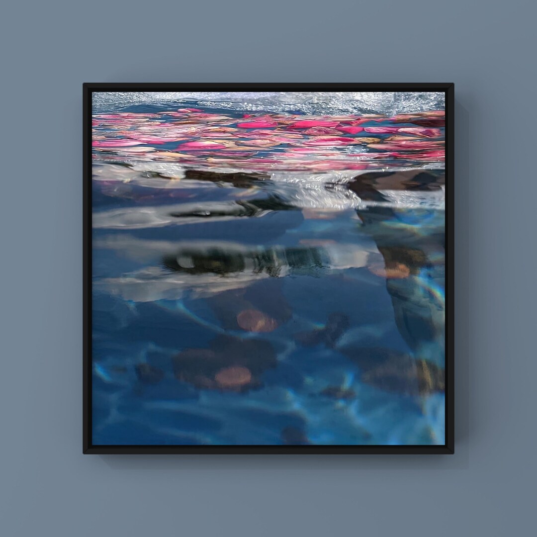 Abstract Water Reflection Photo: Coastal Wall Art, Glossy Metallic ...