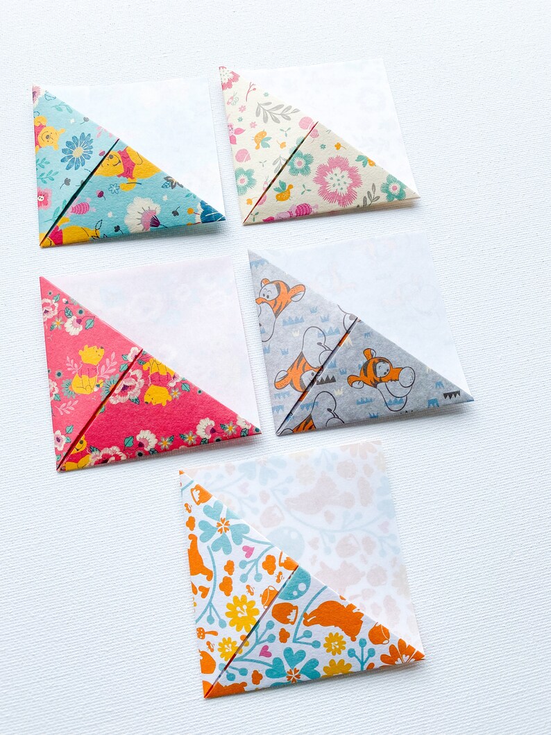 Winnie the Pooh Origami Bookmark, Origami Paper Book Corner, Gift for ...
