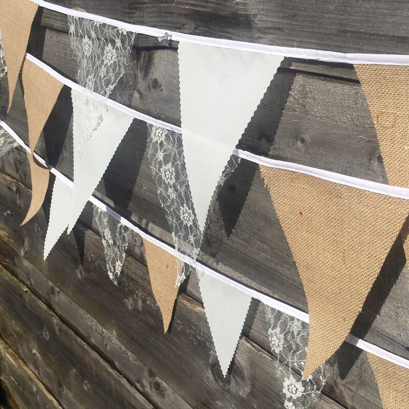 Burlap Bunting - Etsy UK