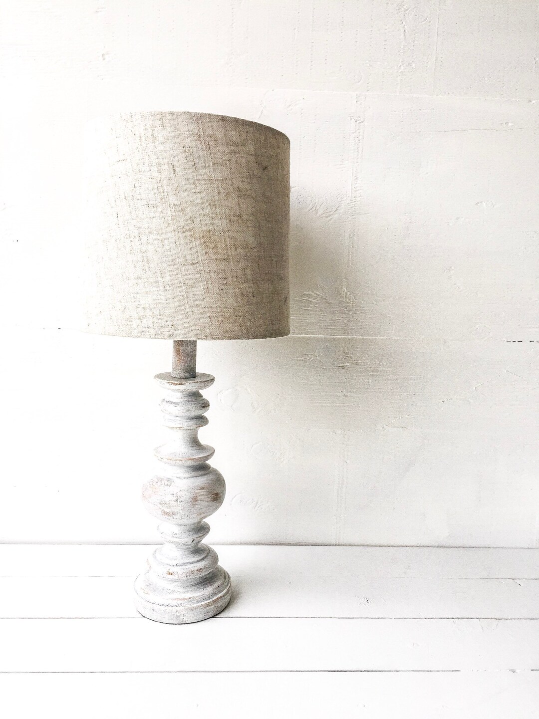 Farmhouse Lamp Coastal Decor Lamp White Lamp Light Fixture Coastal ...