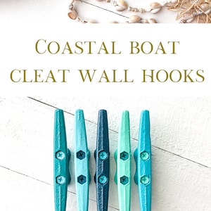 Coastal Home Decor Beach Bathroom Towel Hook Outdoor Rack Boat Cleat ...