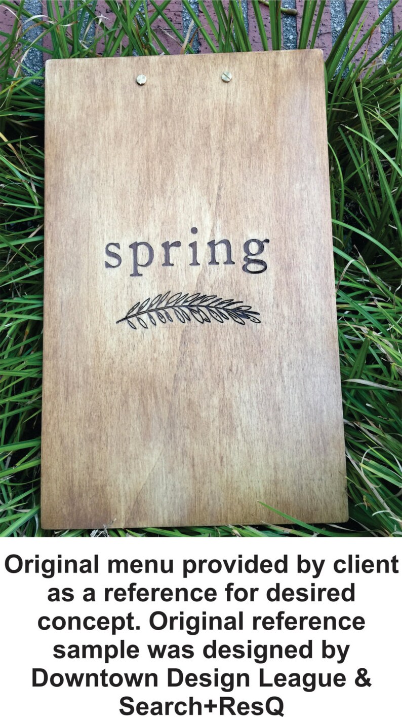 Custom Wooden Menu Boards with logo for Restaurant Wedding | Etsy