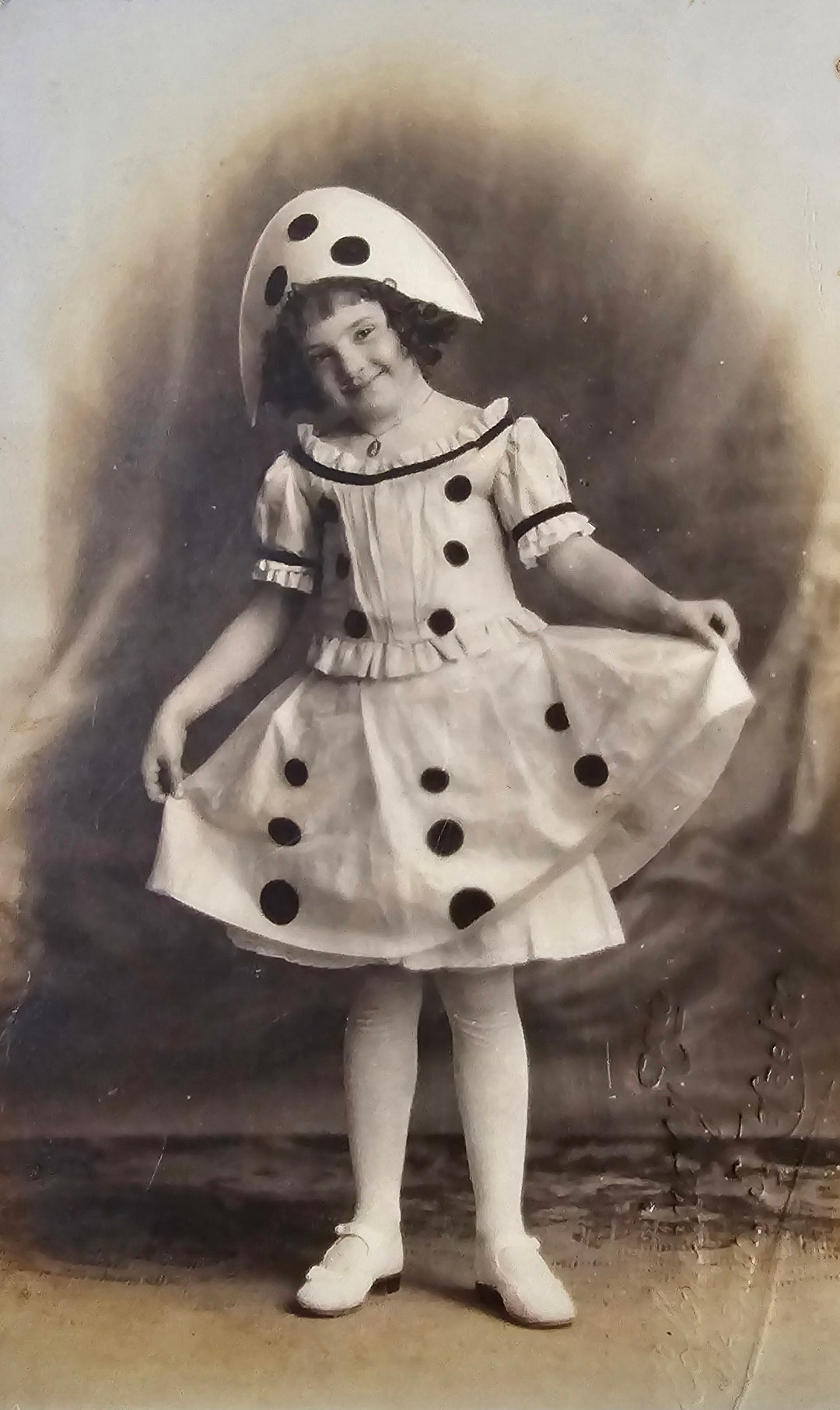 Harlequin Girl /// Fancy Carnival Costume /// Pierrot Clown Child ...