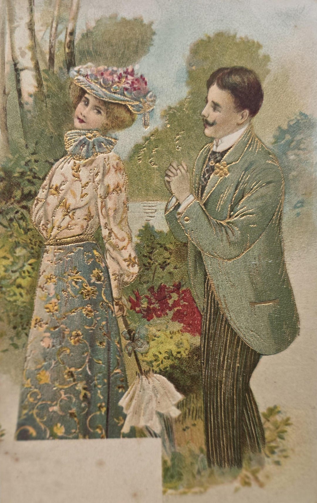 Victorian Couple Portrait /// Fine Art Illustration /// Edwardian Belle ...