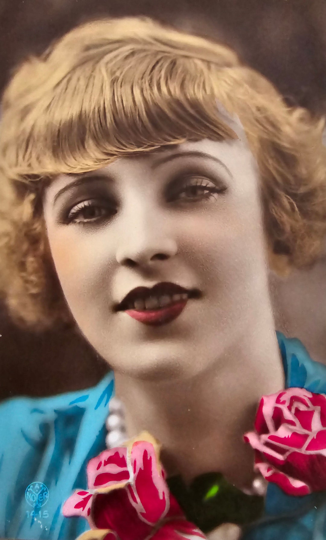 Fancy Femme Fatale /// Flapper Woman Portrait /// Original Antique ...