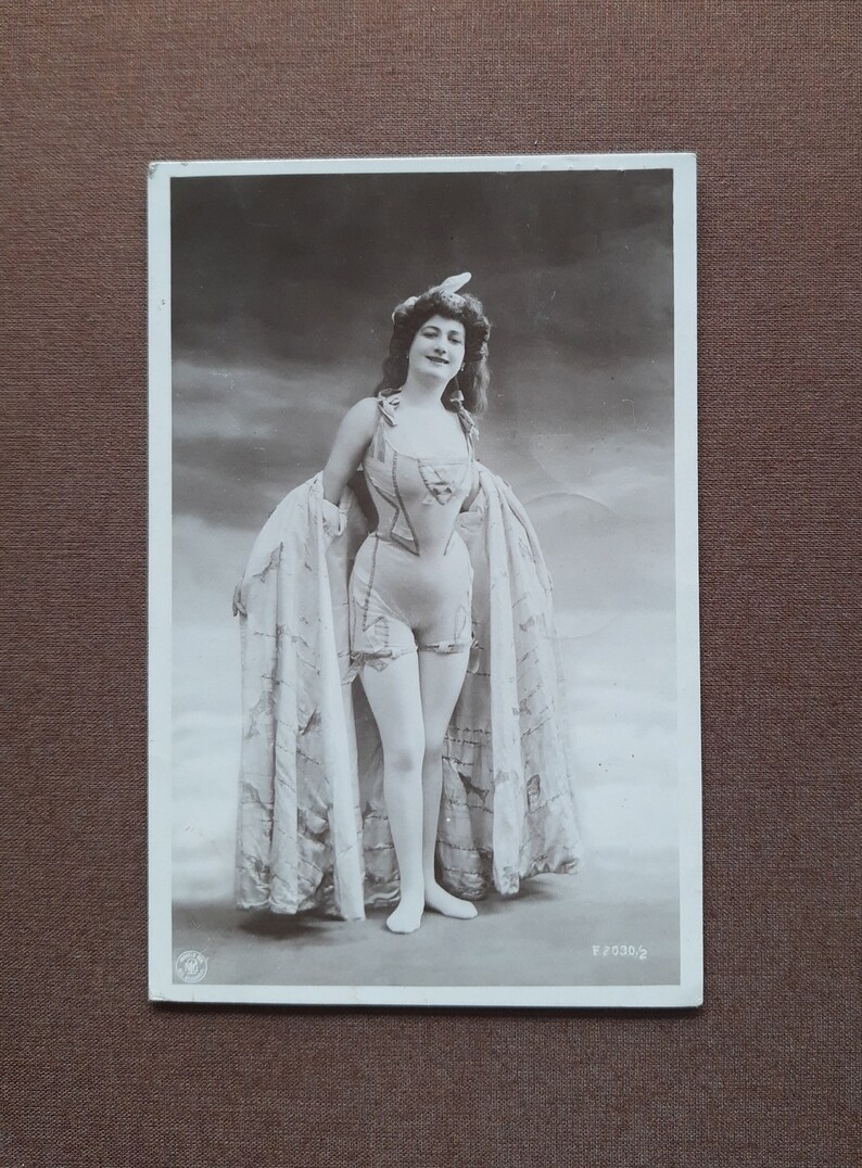 Unusual Edwardian Swimwear Pin Up German Model By Neue Etsy