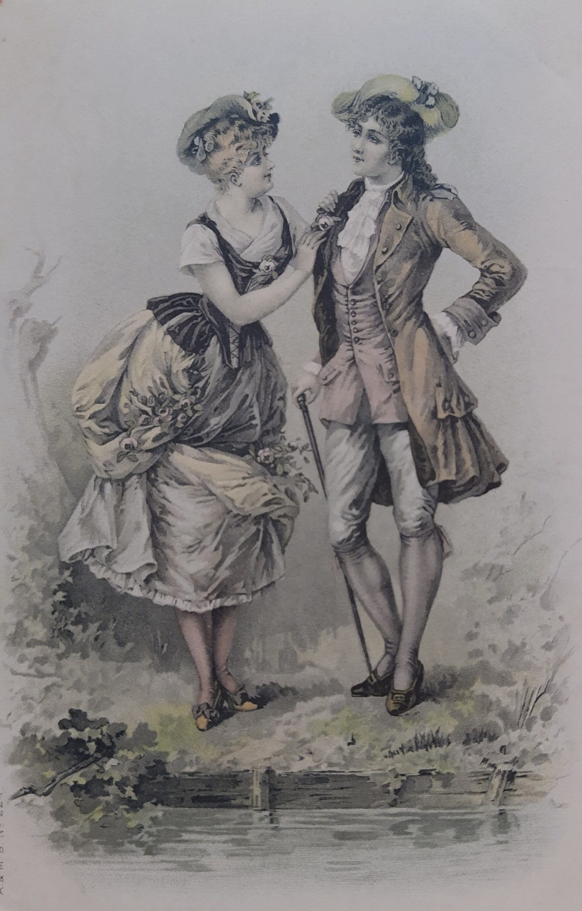 Rococo Romance /// Fine Art Illustration /// Versailles Couple ...