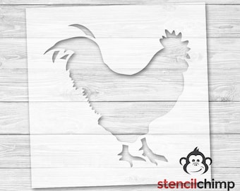 Rooster stencil | Etsy