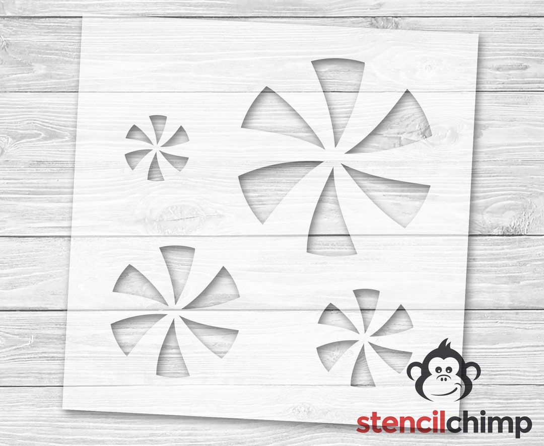 Stencil, Peppermint Stencil, Christmas Stencil, Peppermint Candy ...