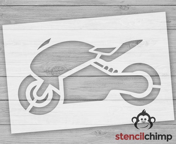Stencil Motorcycle Stencil Sport Bike Stencil - Etsy