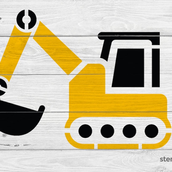 Excavator Stencils - Etsy