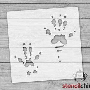 Chipmunk Foot Print Stencil, Animal Footprint, DIY Pallet Art, Kids ...