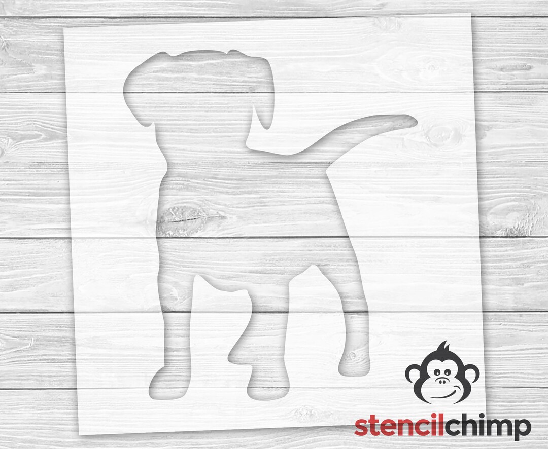 Dog Stencil | Playful Puppy Stencil for Dog Lovers | Standing Dog ...