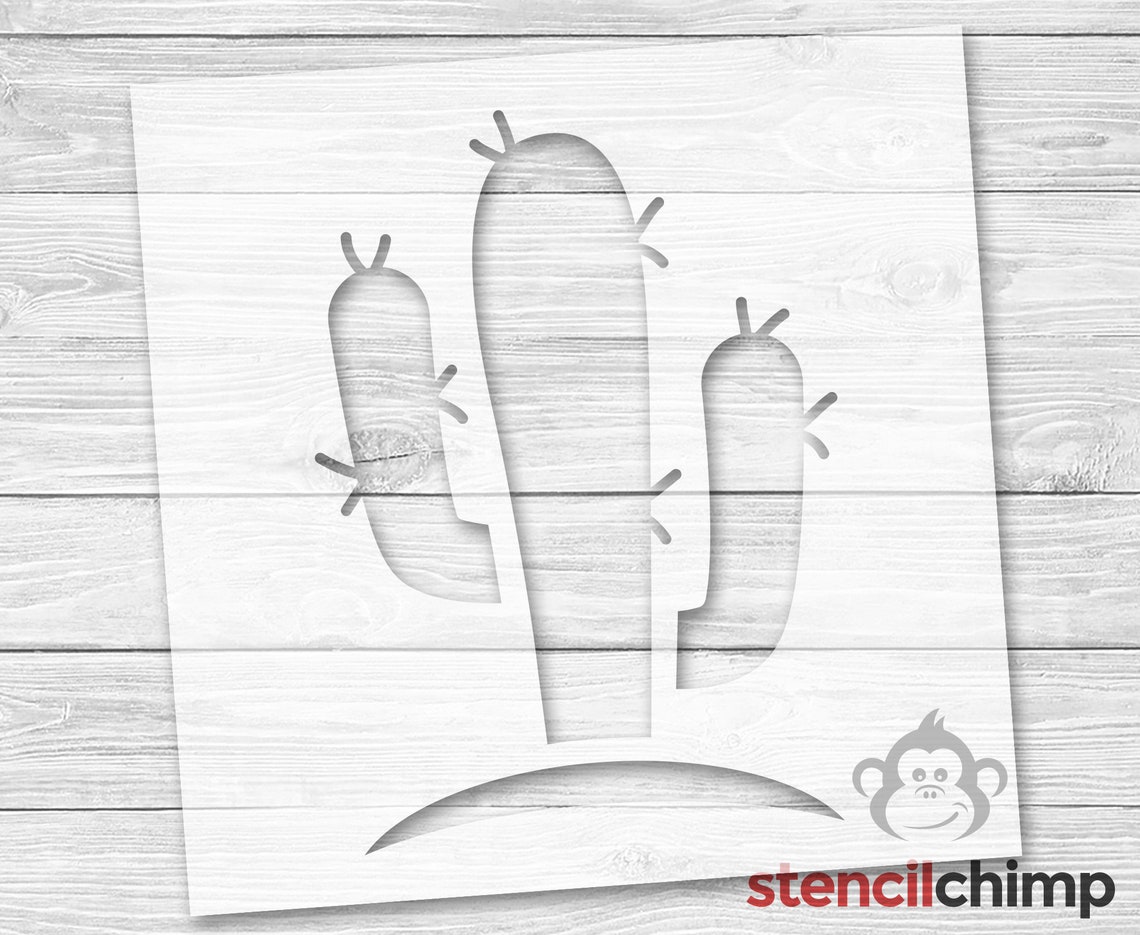 Cactus Stencil | Wild West Stencil for Kids Room | Cowboy Stencil ...