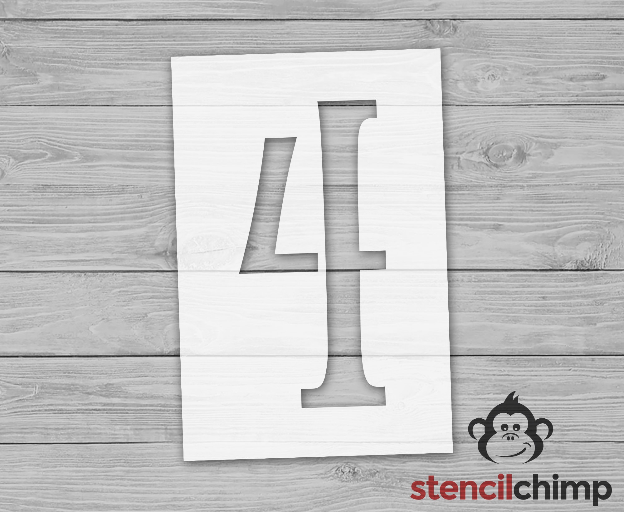 Number Four Stencil 4 Inch Plastic Number Stencils Reusable Digital