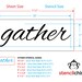 Gather Stencil for Farmhouse Decor | Script Stencil for Painting | DIY ...