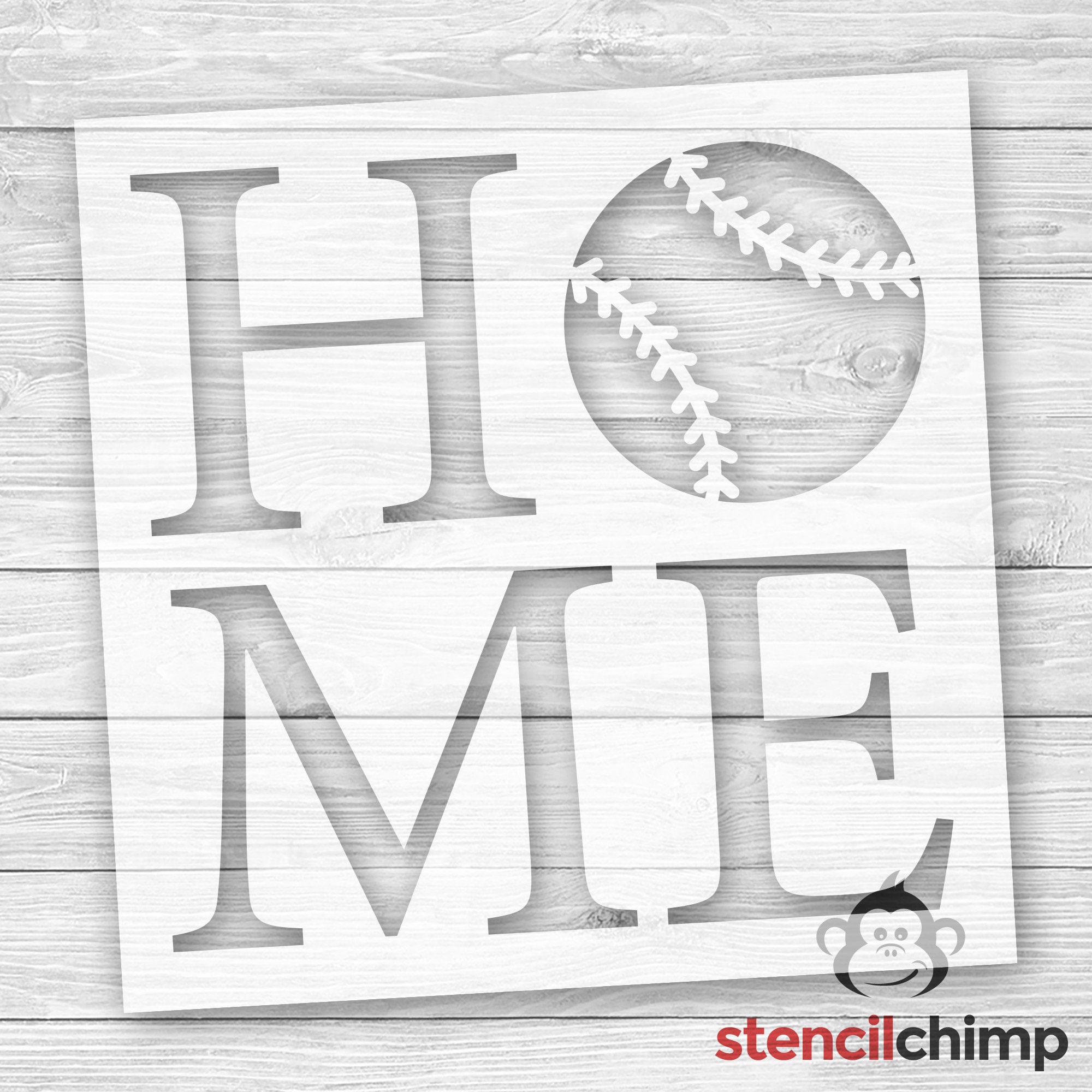 Baseball Stencil Home Stencil Sports Stencil for Wood Sign | Etsy