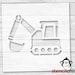 Excavator Stencil Construction Vehicle Stencil Play Room - Etsy