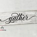 Gather Stencil | Farmhouse Stencil for Kitchen Pallet Art | Rustic Wood ...