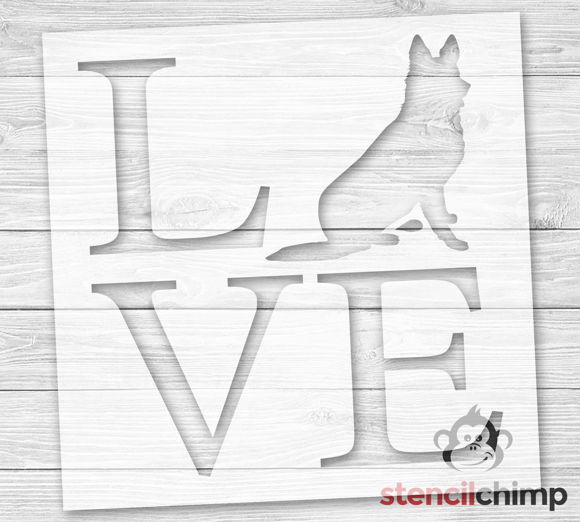 Stencils Crafts Templates Scrapbooking German Shepherd