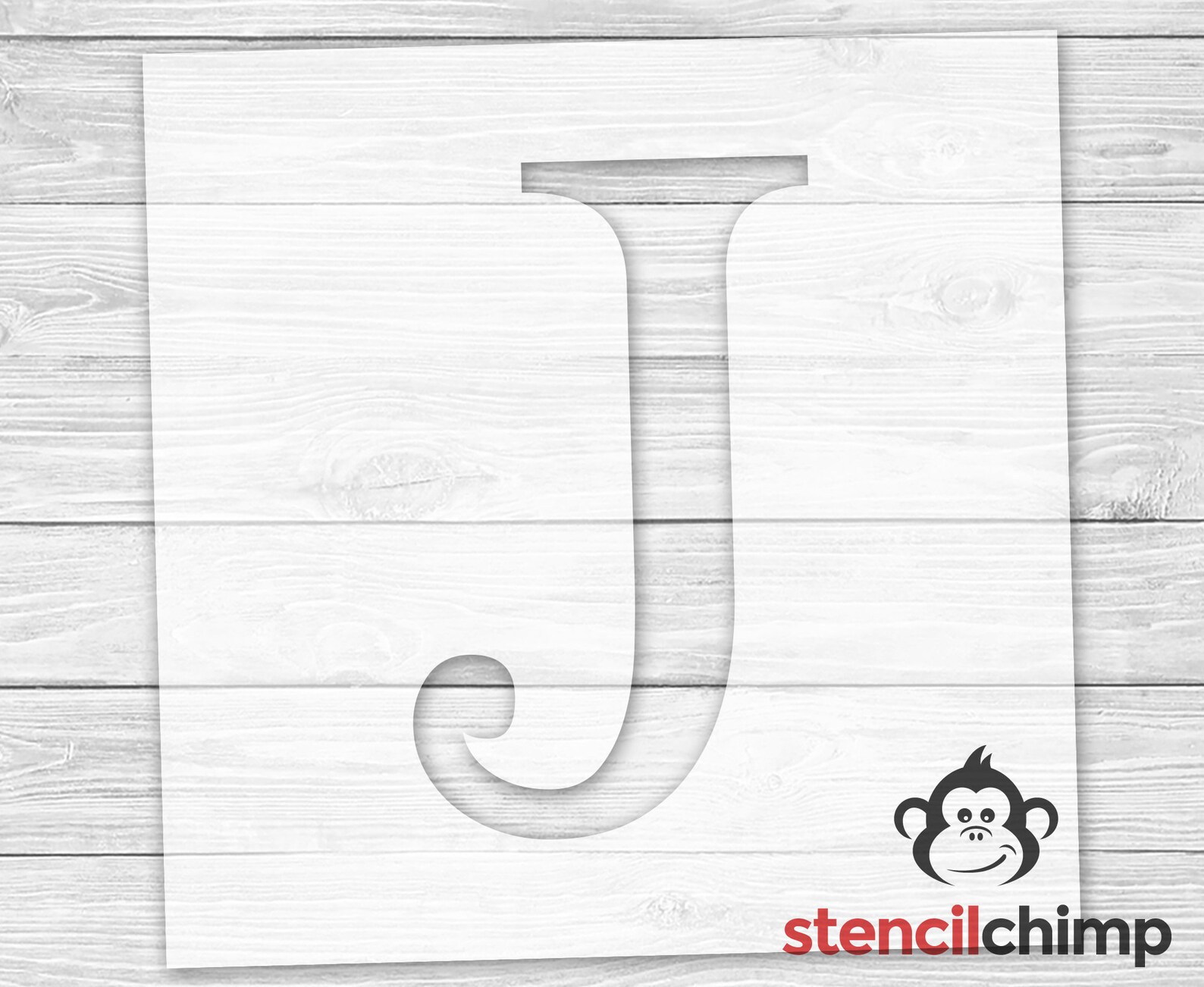 Letter J Stencil for Sign Serif Letter Stencil Monogram - Etsy