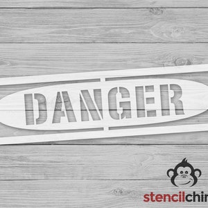 Danger Sign Stencil for Sign Painting, Warning Stencil for Wood Sign ...