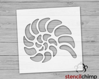 Shell Stencil, Reusable Shell Stencil, Art Stencil, DIY Craft Stencil ...