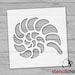 Nautilus Shell Stencil, Beach Shell, Aquarium Stencil, Ocean Stencil ...