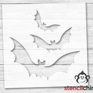 Bat Stencil | Halloween Decor | Set of Bats | Vampire Stencils ...
