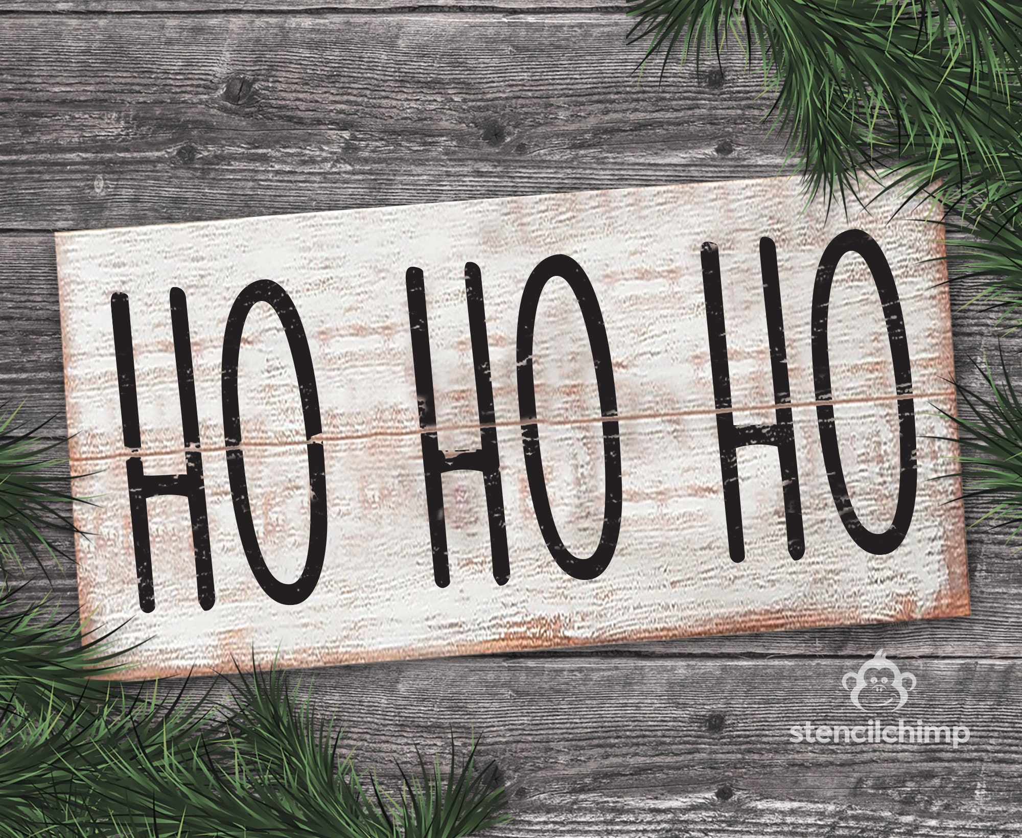 Ho Ho Ho Word Stencil Fun Christmas Stencil Rae Dunn Holiday | Etsy