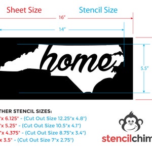 Stencil, North Carolina Stencil | Home is North Carolina | State ...