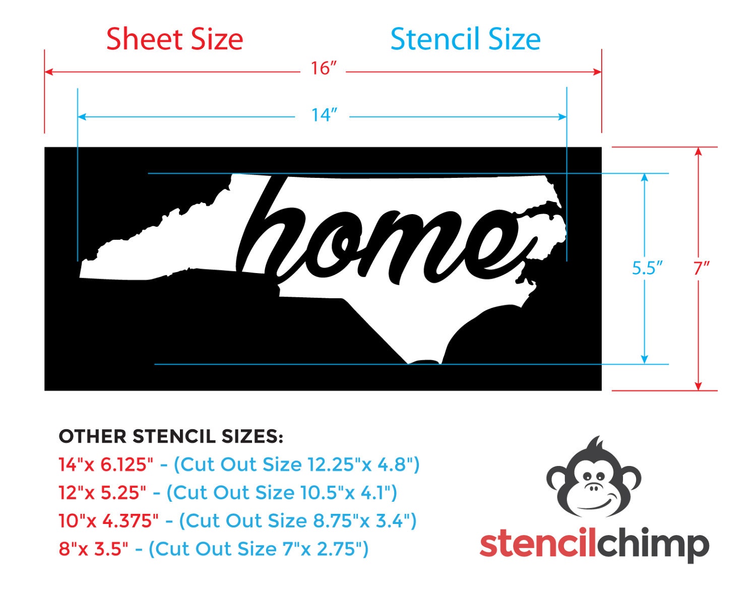Stencil, North Carolina Stencil | Home is North Carolina | State ...