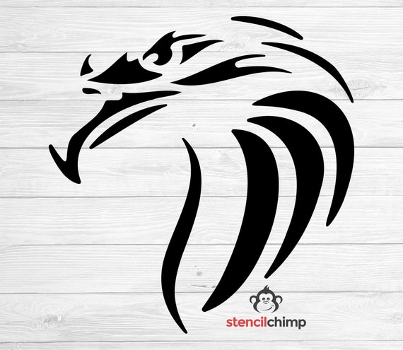 Eagle Head Stencil