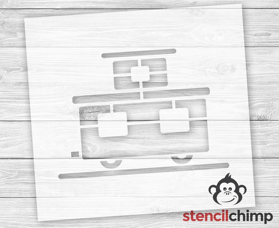 Train Stencil | Caboose Stencil for Nursery or Playroom ...