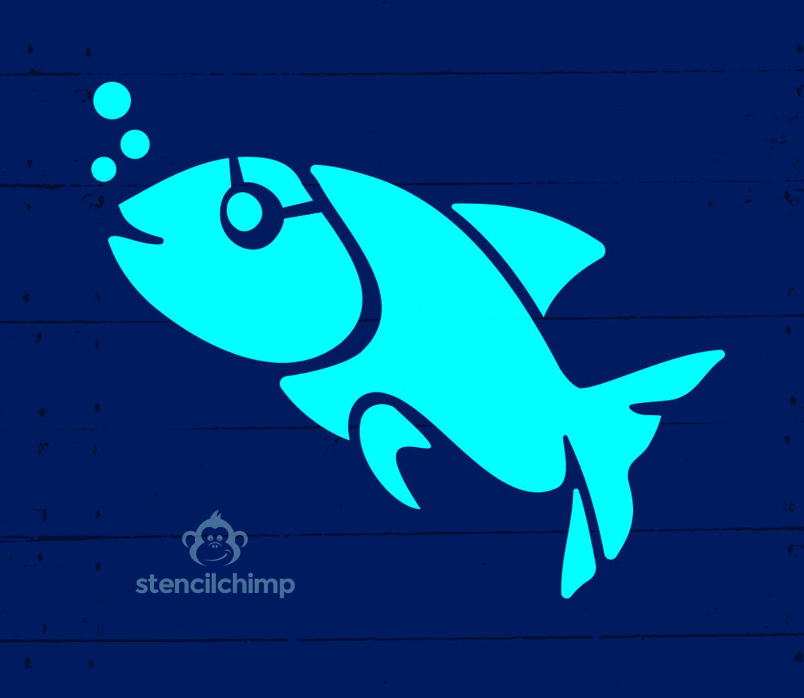 Fish Stencil Ocean Stencil for Beach House Sign Beach | Etsy