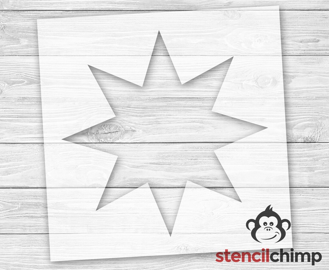 Star Burst Stencil | Boom Stencil | Pow Biff Stencil | Pop Art Stencil ...