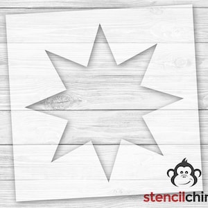 Star Burst Stencil | Boom Stencil | Pow Biff Stencil | Pop Art Stencil ...