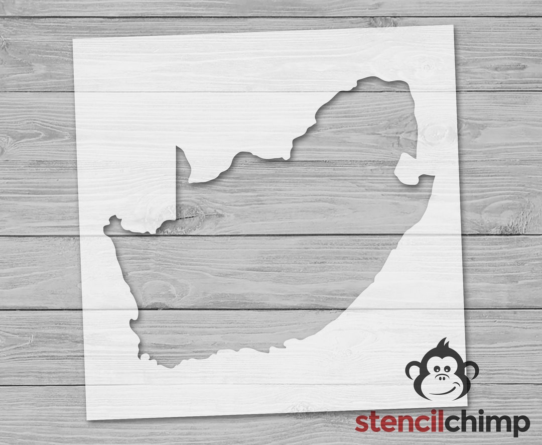 South Africa Silhouette Stencil, Country Stencil, World Map Stencil for ...