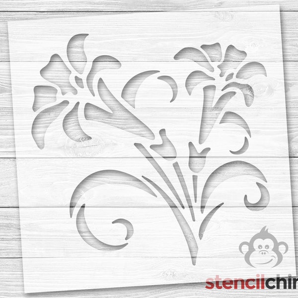 Lily Stencil - Etsy