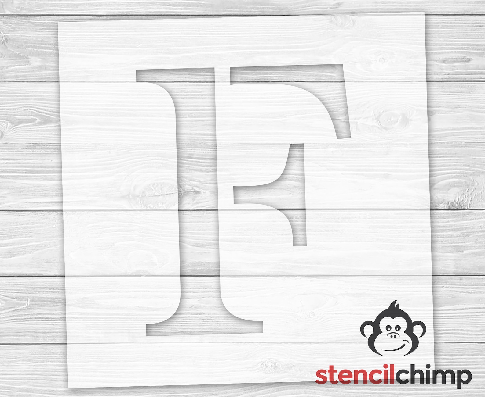 Letter F Stencil for Sign Serif Letter Stencil Monogram | Etsy