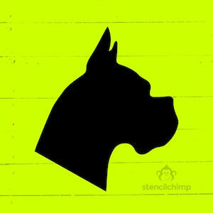 Boxer Stencil | Dog Stencil for Wood Sign | Mylar Stencil | Animal ...