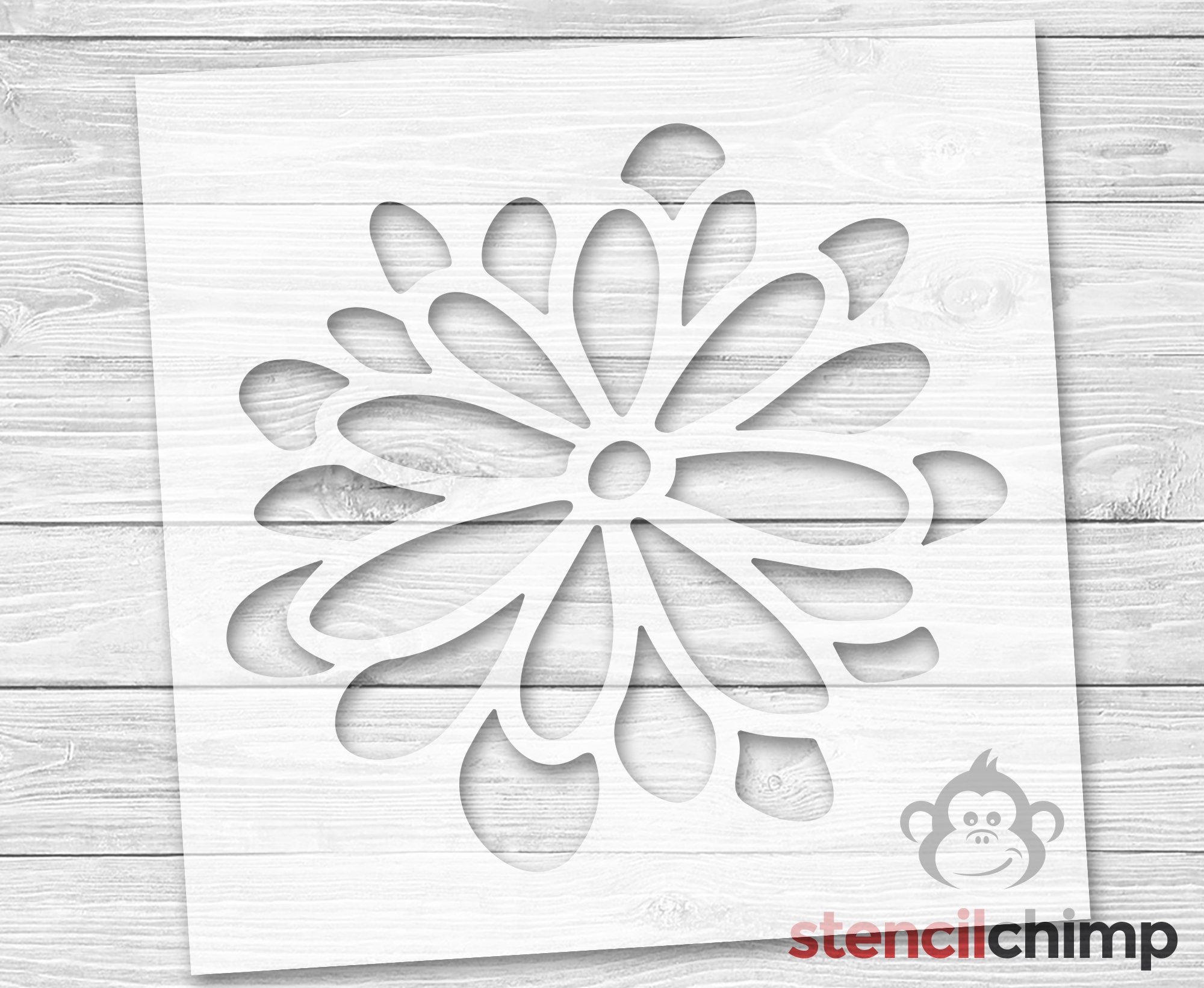 Daisy Stencil Playful Flower Stencil for DIY crafts | Etsy