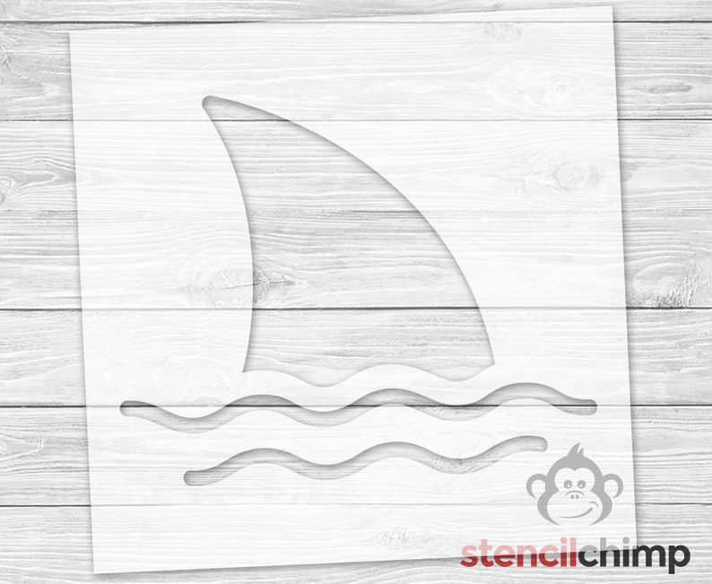Shark Fin Stencil | Shark Stencil | Ocean Animal | Baby Shark Stencil ...