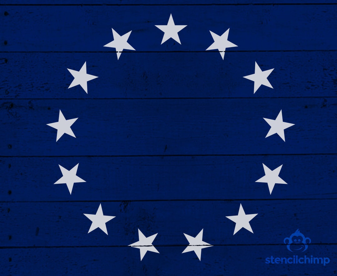 Betsy Ross Flag Stencil | Star Stencil | Patriotic Stencil | United ...